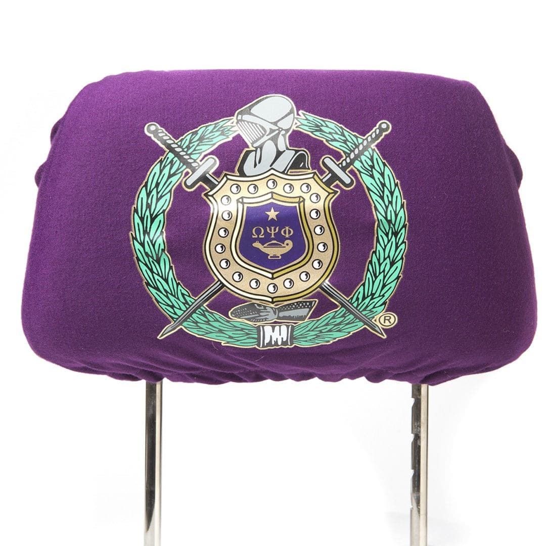 Omega Psi Phi Car Seat Headrest Cover | Greekstylez
